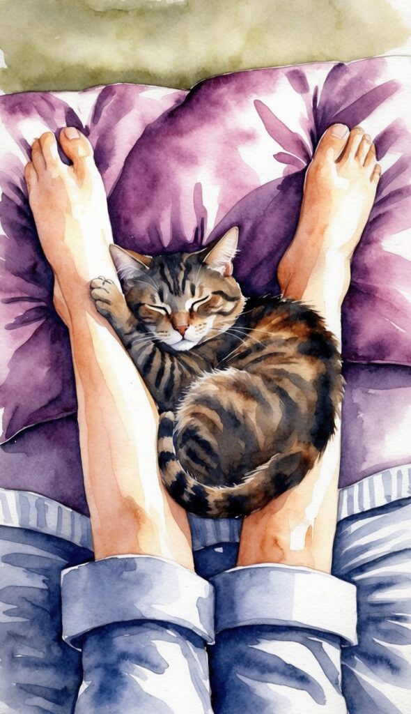 Why Does My Cat Sleep Between My Legs? Your Feline's Bizarre Bedtime Habits Explained